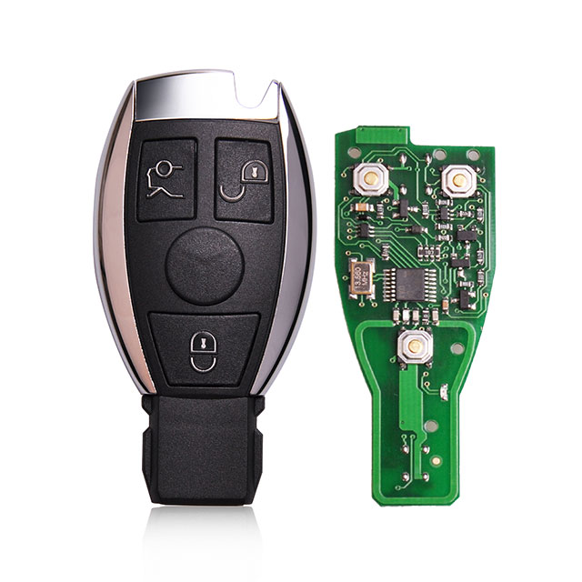 Mercedes Benz NEC Silver Remote Smart Key Fob 3 Btn 315MHz/ 433MHz ...